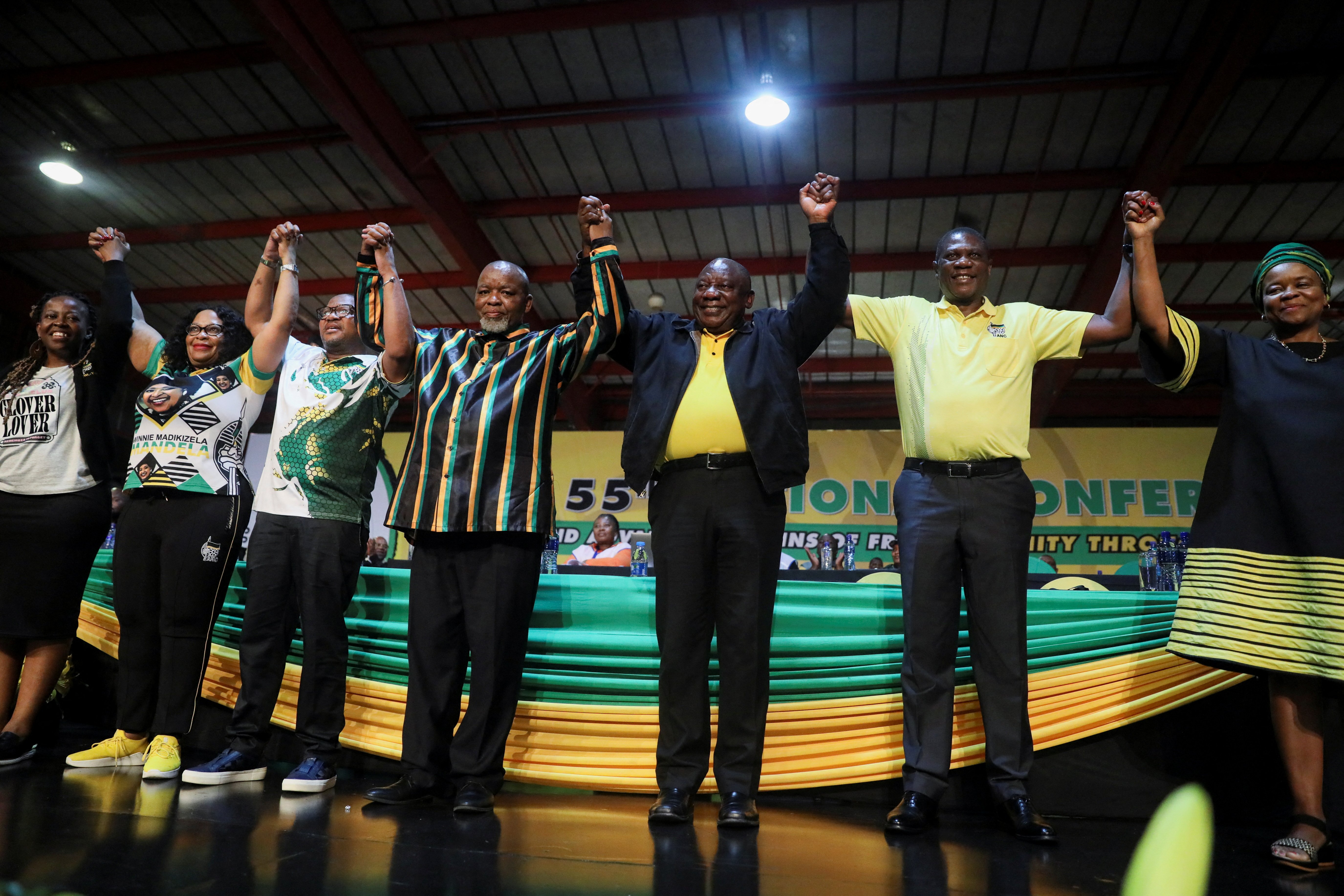 South Africa’s ruling ANC re-elects Ramaphosa as party chief