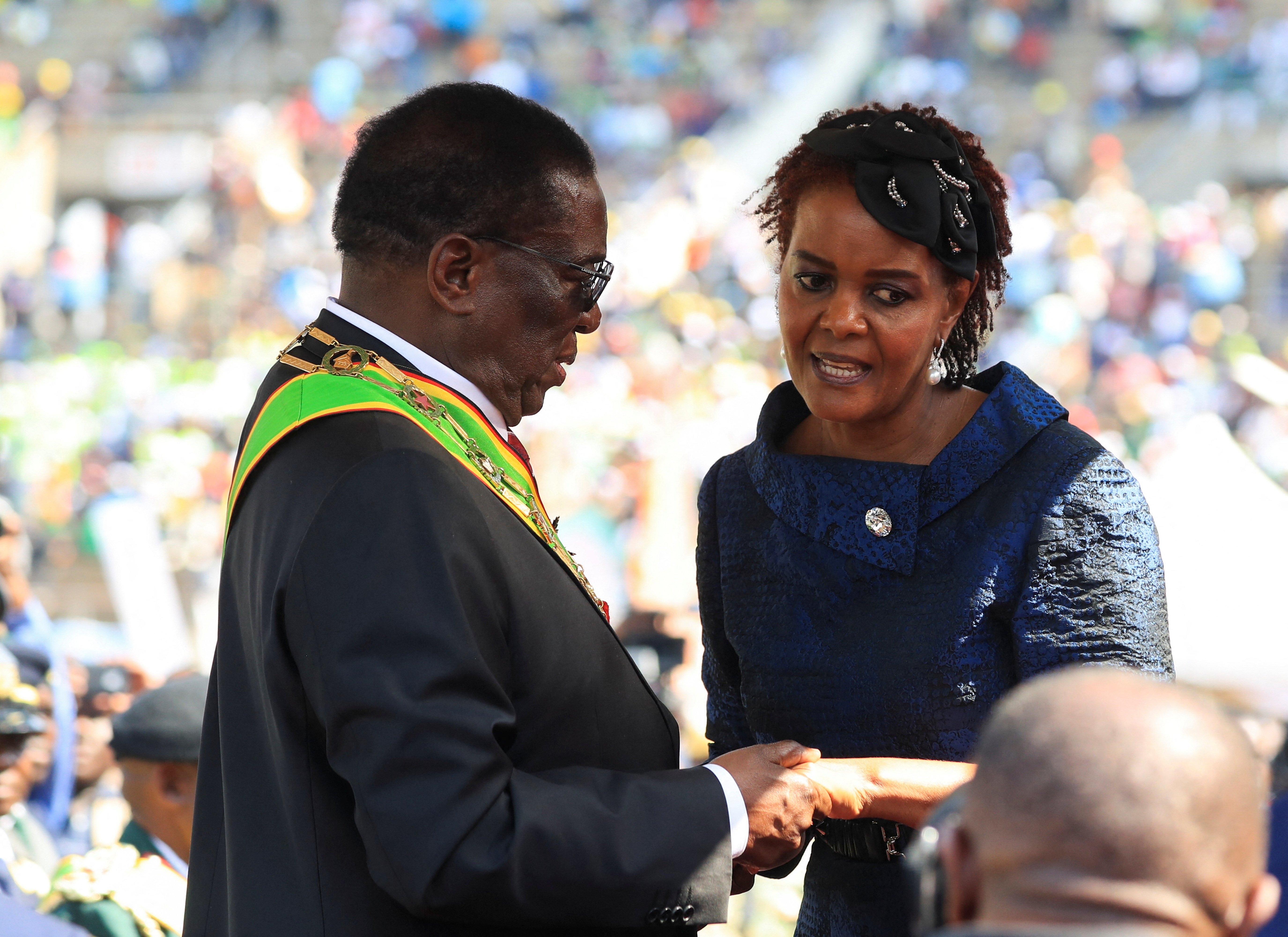 Zimbabwe: Mnangagwa renews ties with Robert Mugabe’s wife Grace