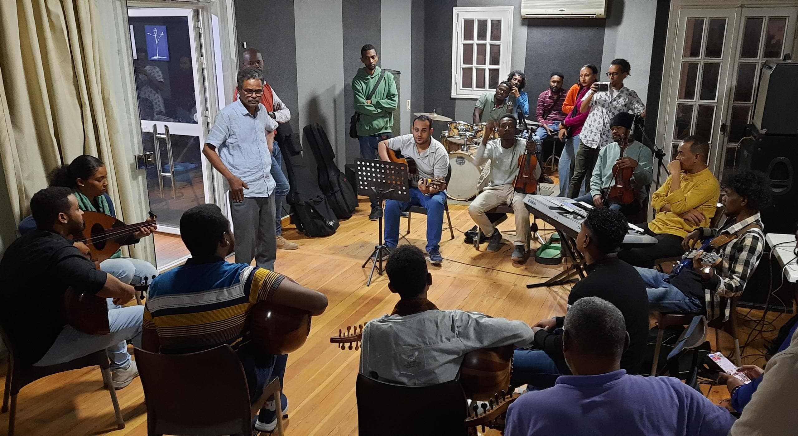 In Egypt, Sudanese musicians sing their hymns to peace