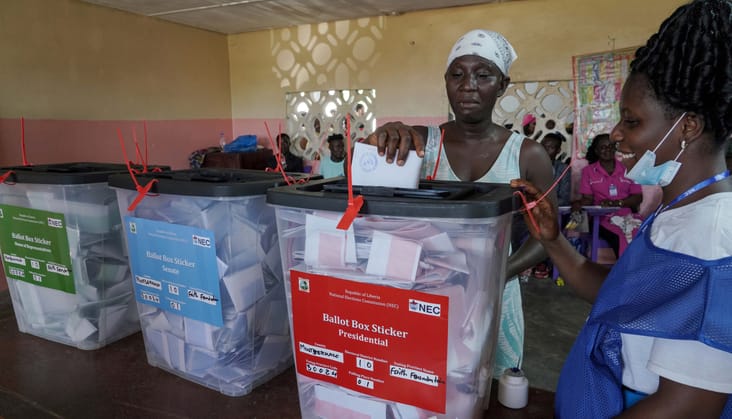 Large turnout in Liberia as voters pick their next president - The ...